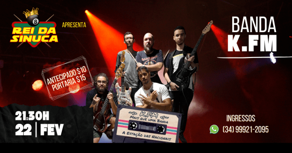Banda K.FM em Uberlândia - Sympla