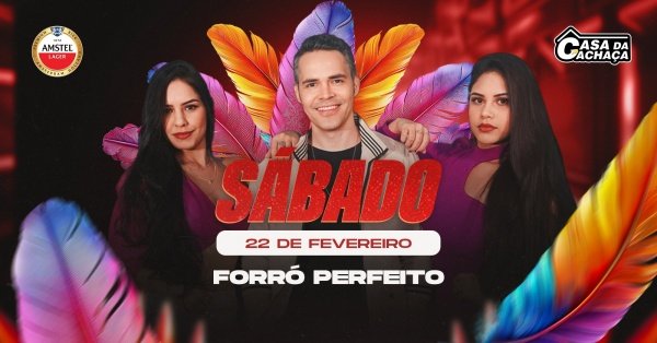 Forró Perfeito dia 22/02 em Palmas - Sympla