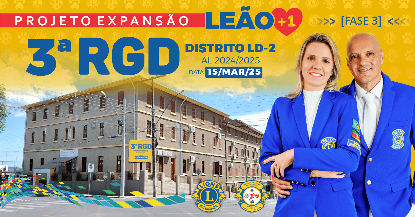 Lions Clube - 3ª RGD - Distrito LD2 - Gestão AL24.25 em Montenegro - Sympla