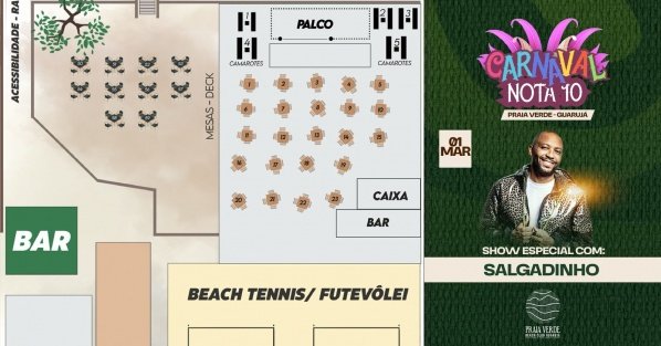 Praia Verde Carnaval Nota 10 em Guarujá - Sympla