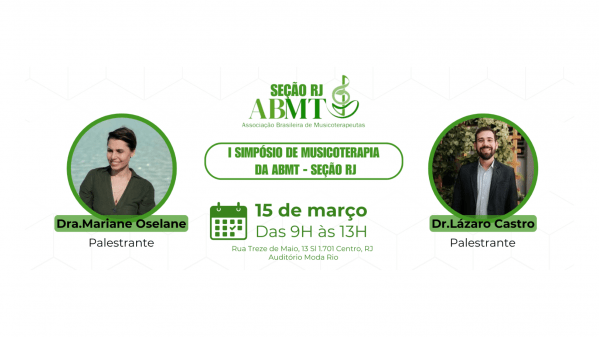 I Simpósio de Musicoterapia da ABMT - Seção RJ em Rio de Janeiro - Sympla
