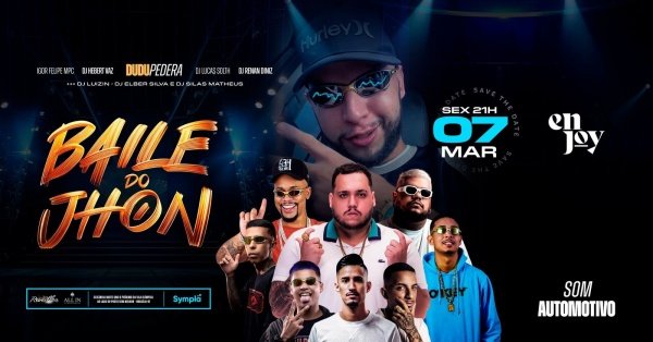 BAILE DO JHON EDICÃO BDAY em Brasília - Sympla