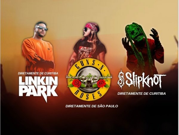 Covers: Guns N' Roses + Linkin Park + Slipknot em Porto Velho - Sympla