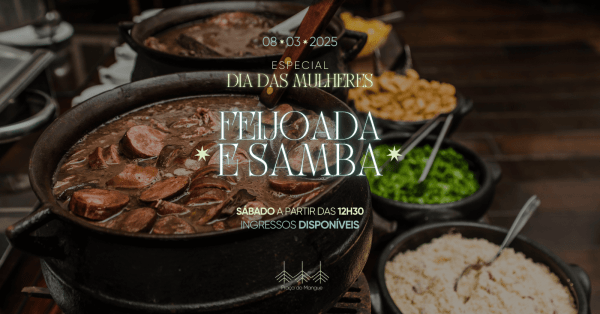 Feijoada e Samba no Mangue - Dia das Mulheres em Porto Seguro - Sympla