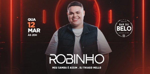 BAR DO BELO APRESENTA: ROBINHO / MSA / DJ THIAGO MELLO em Rio de Janeiro - Sympla