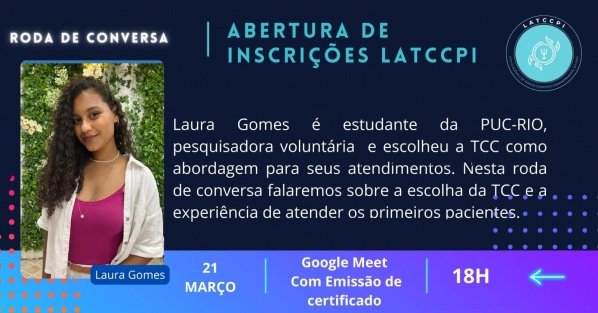 Abertura de inscrições novos ligantes para LATCC PI - online - Sympla