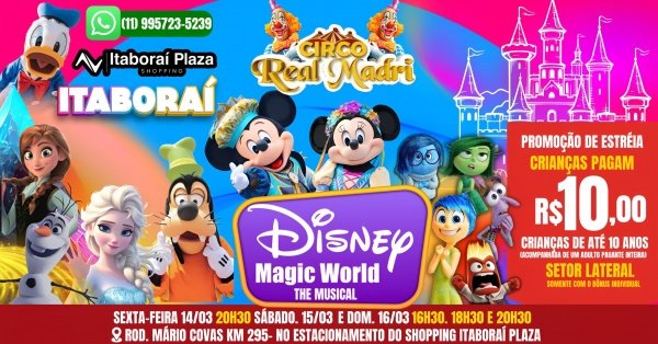 Circo Real Madri|SABADO 15.MAR ás 18h30 em Itaboraí - Sympla