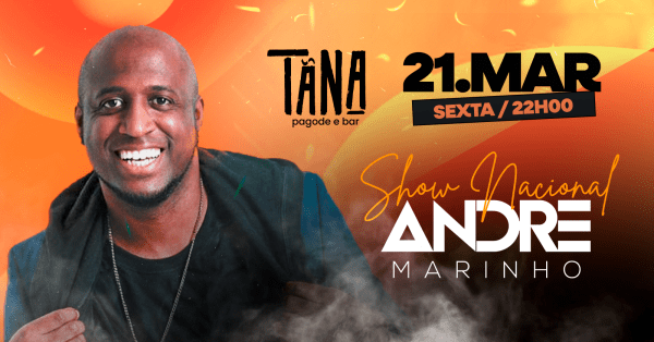 Show Nacional André Marinho em Joinville - Sympla