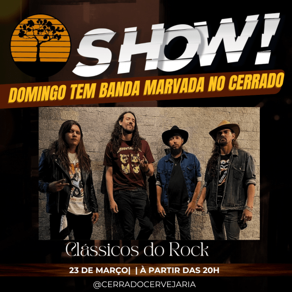 Banda Marvada Domingo no Cerrado Cervejaria em Goiânia - Sympla