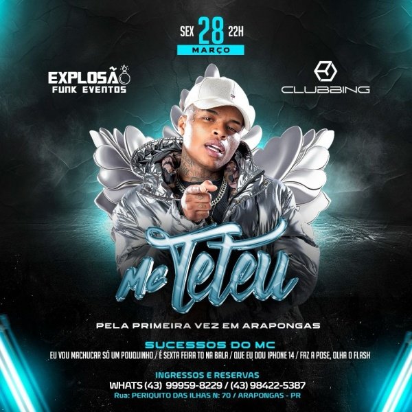 Show MC TETEU em Arapongas - Sympla