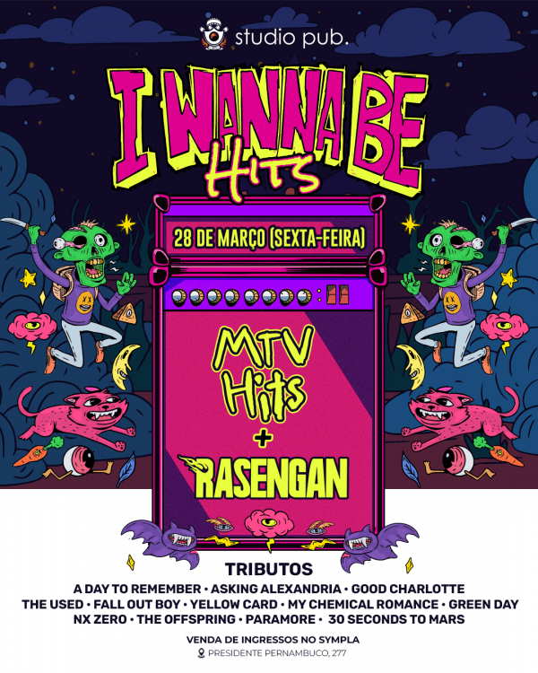 I WANNA BE HITS - c/ Banda MTV Hits e Rasengan @StudioPub 28/03 em ...