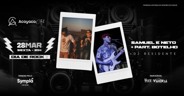 Sexta do Rock in Roll - Samuel e Neto e Banda - Participação Gabriel ...