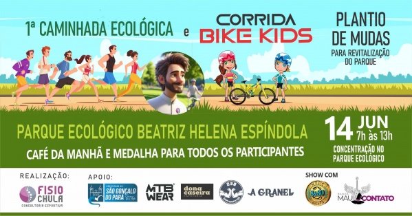 1ª CAMINHADA ECOLÓGIA E CORRIDA BIKE KIDS do PARQUE ECOLÓGICO BEATRIZ ...