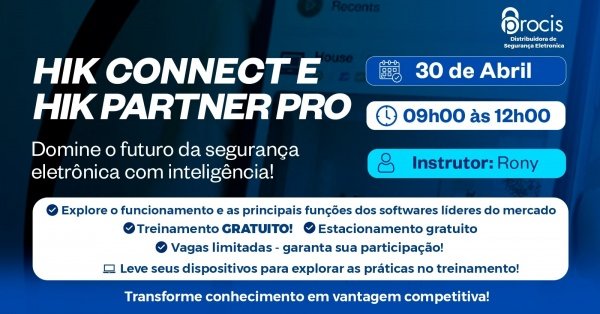 Treinamento Hik Connect e Hik Partner Pro em Rio de Janeiro - Sympla