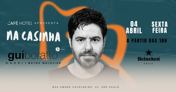 NA CASINHA COM GUI BORATTO em São Paulo - Sympla
