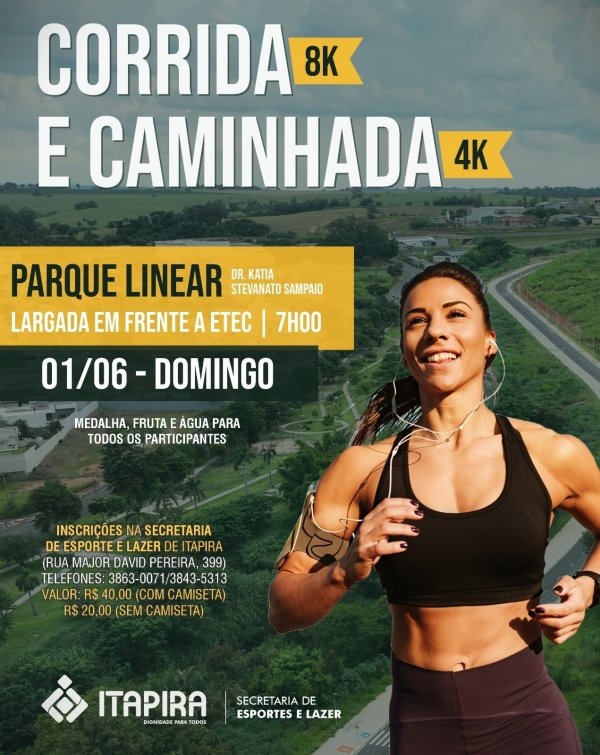 Corrida e Caminhada Parque Linear Dra Katia Stevanatto Sampaio em ...