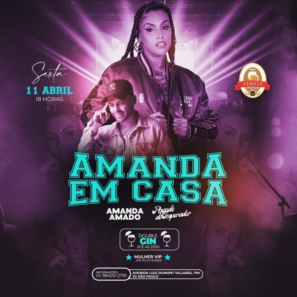 Amanda Amado Em Casa em São Paulo - Sympla