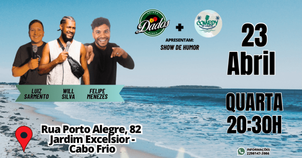 Comedy in Lagos convida em Cabo Frio - Sympla