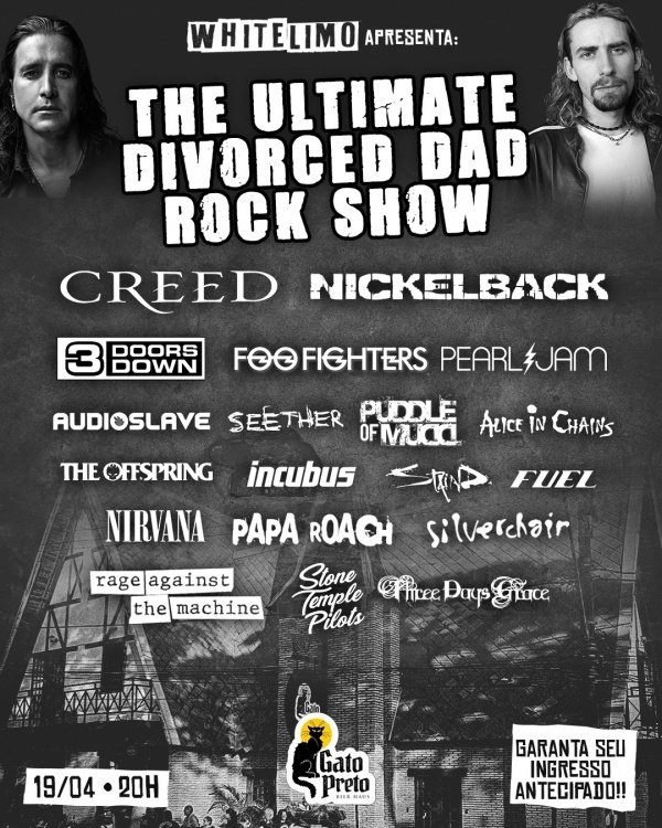 The Ultimate Divorced Dad Rock Show em Uberlândia - Sympla