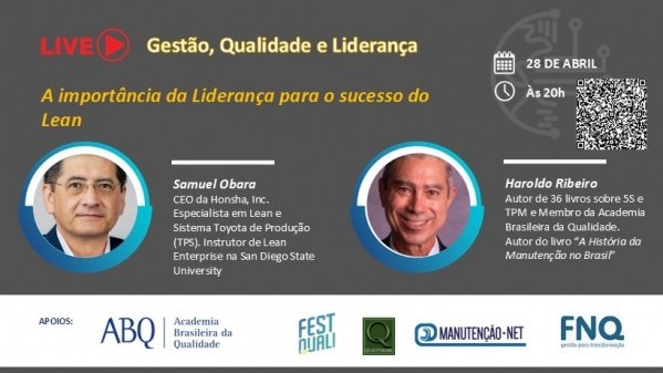 Live A importância da Liderança para o sucesso do Lean", com Sammy ...