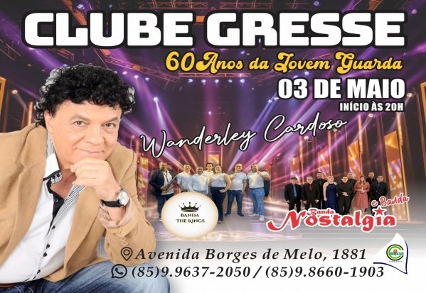 60 ANOS DA JOVEM GUARDA COM WANDERLEY CARDOSO em Fortaleza - Sympla