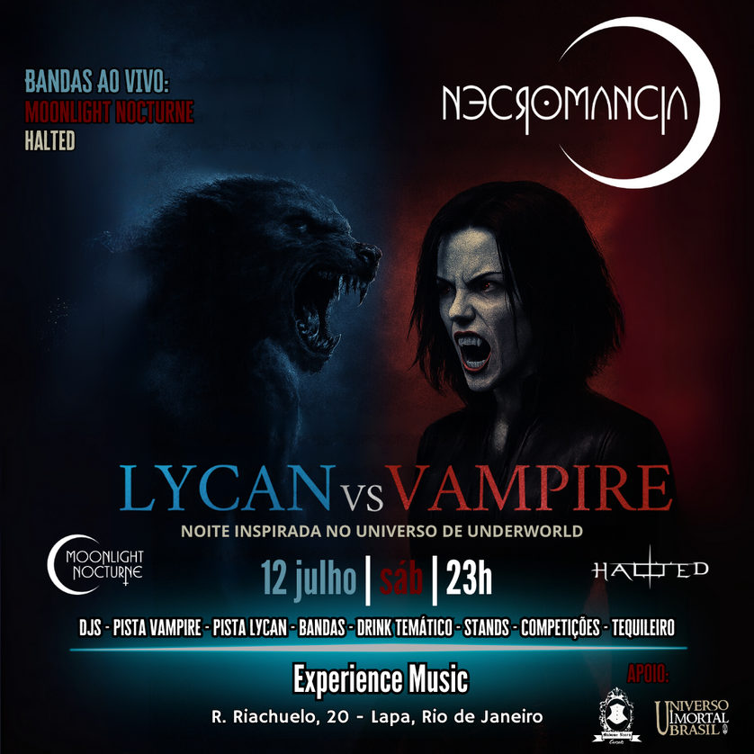 NECROMANCIA - LYCAN VS VAMPIRE em Rio de Janeiro - Sympla