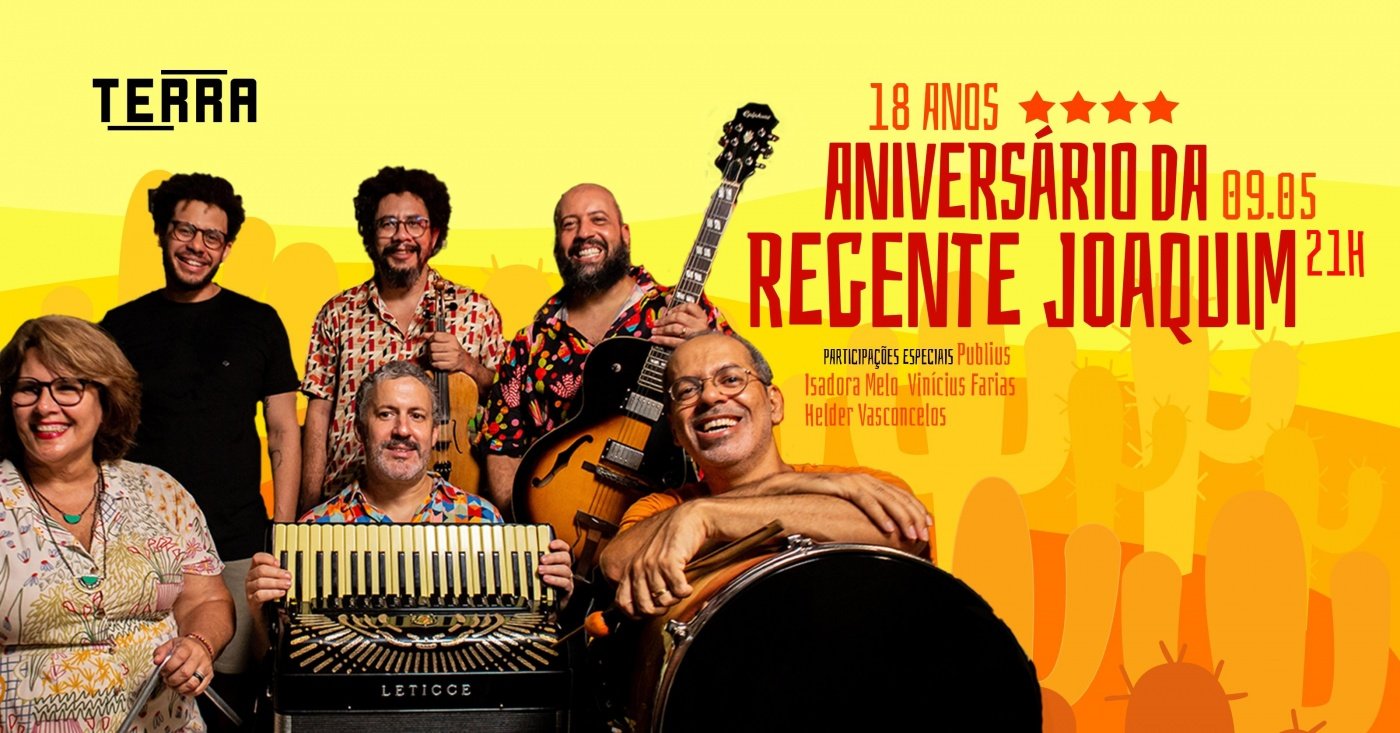 18 ANOS DA REGENTE JOAQUIM em Recife - Sympla