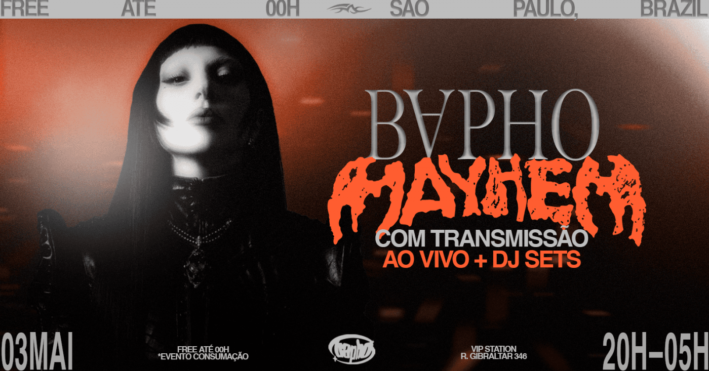 BAPHO MAYHEM - TRANSMISSÃO AO VIVO DO SHOW - VIP STATION 03/05 em São ...