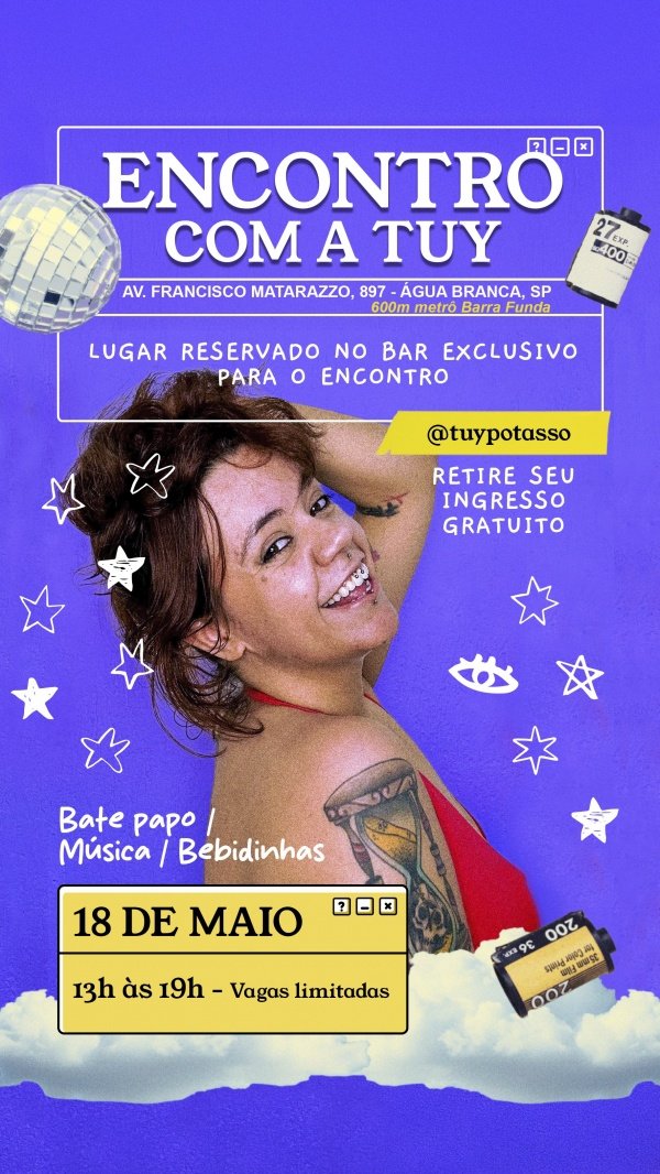 Encontro com a Tuy Potasso em São Paulo - Sympla
