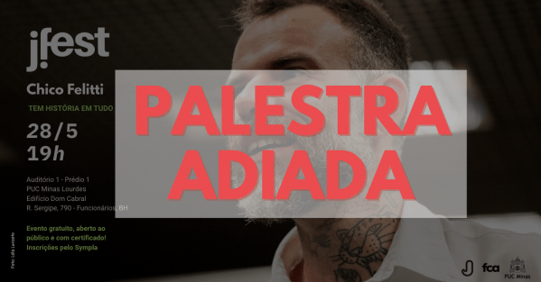 Chico Felitti - Tem história em tudo - PALESTRA ADIADA! em Belo ...