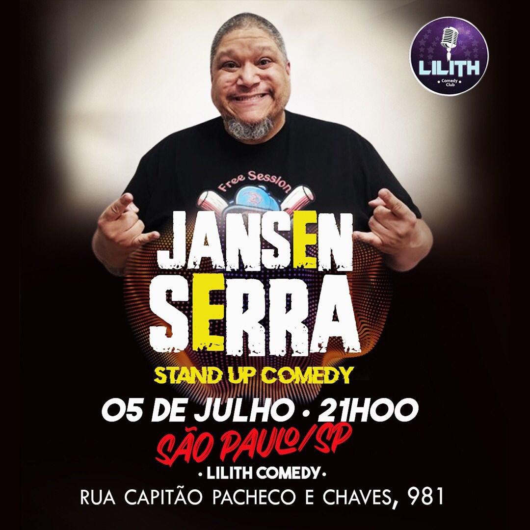 Jansen Serra - Comédia Stand Up - Lilith Comedy Club em São Paulo - Sympla