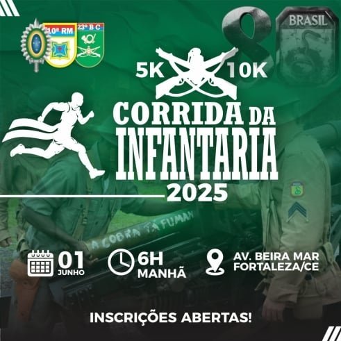 CORRIDA DA INFANTARIA 2025 em Fortaleza - Sympla