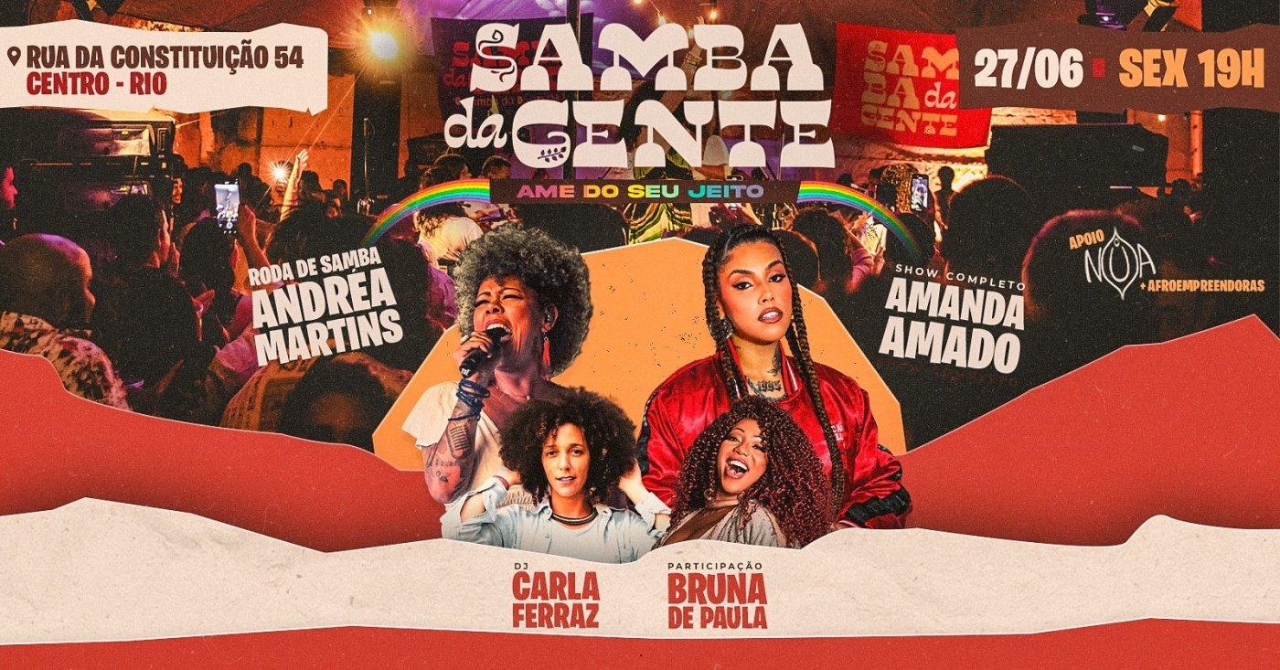 Samba da Gente | Amanda Amado, Roda de Samba Andréa Martins, Part ...