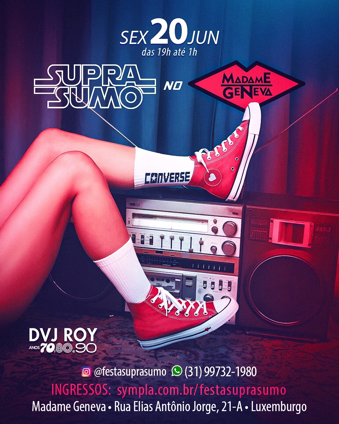 SUPRA SUMO no MADAME GENEVA ::: DVJ Roy (70s, 80s, 90s) em Belo ...