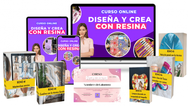 Curso Diseña y Crea con Resina - Transforma Tu Creatividad en ...