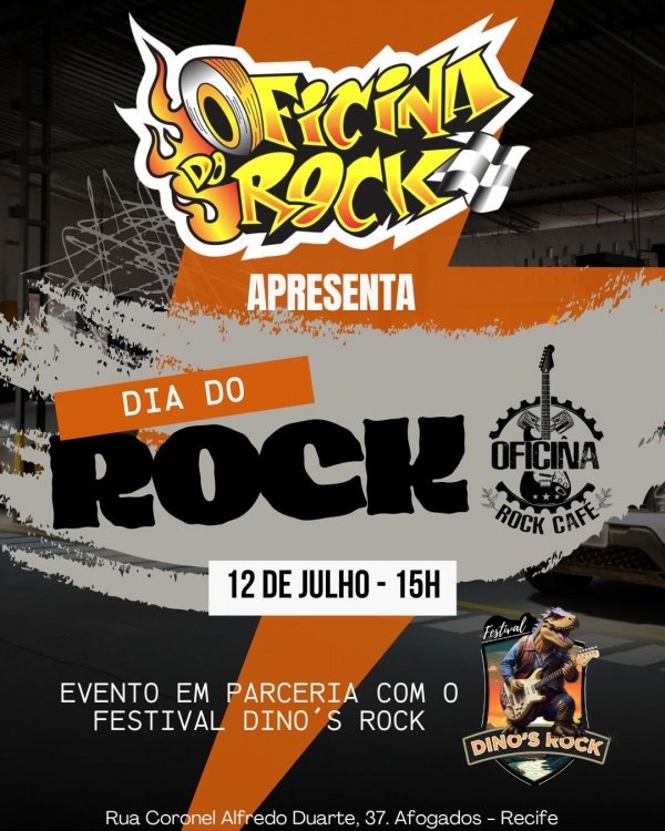 Dia do Rock - Oficina Rock Café em Recife - Sympla