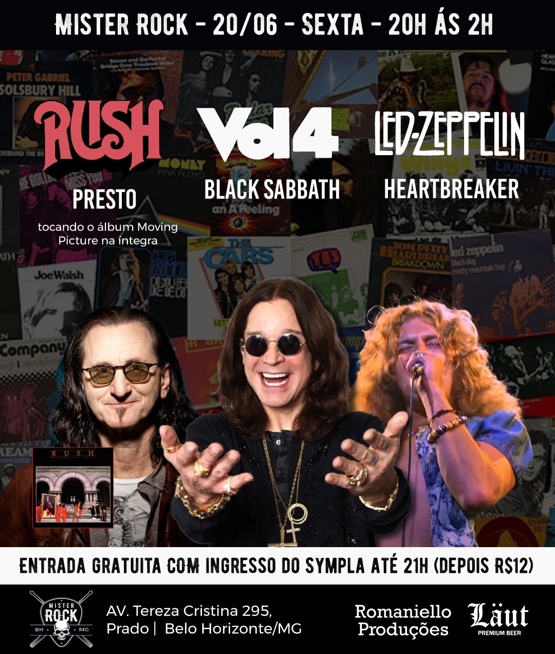 20/06 - Especial Black Sabbath: Vol IV (Black Sabbath), Hearbreaker (Led Zeppelin) e Presto ...