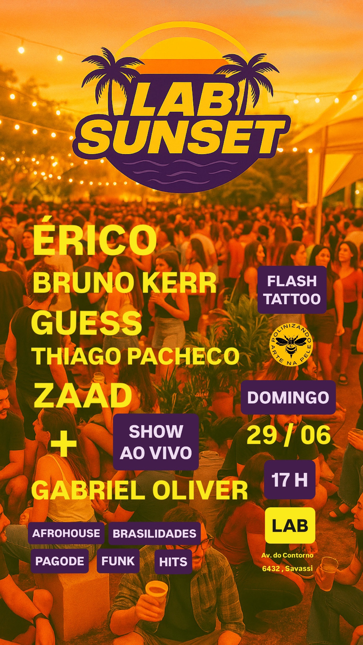 LAB SUNSET | 29/06 | DOMINGO em Belo Horizonte - Sympla