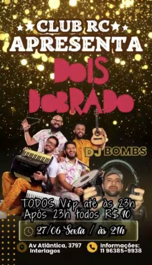 Forró Dois Dobrado /Dj Bombs em São Paulo - Sympla