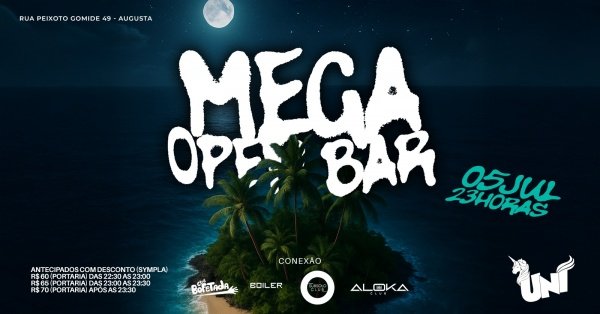 MEGA OPEN BAR 50$ em São Paulo - Sympla