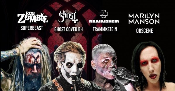 05.07 - Gothika: Rammstein, Ghost, Marilyn Manson e Rob Zombie em Belo ...
