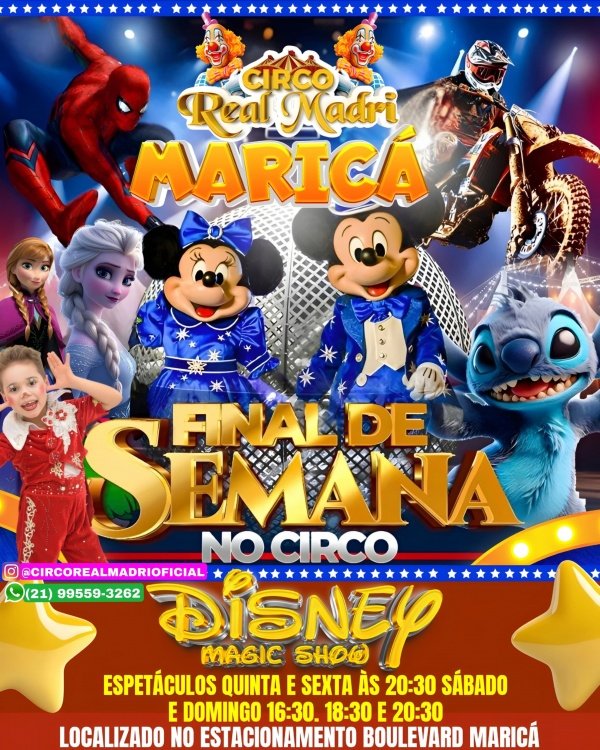 Circo Real Madri|dom as 16:30 em Maricá - Sympla