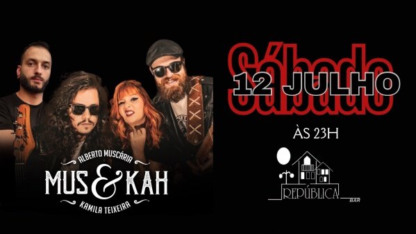Dia Mundial do Rock com Mus & Kah - República Bar em Pouso Alegre - Sympla
