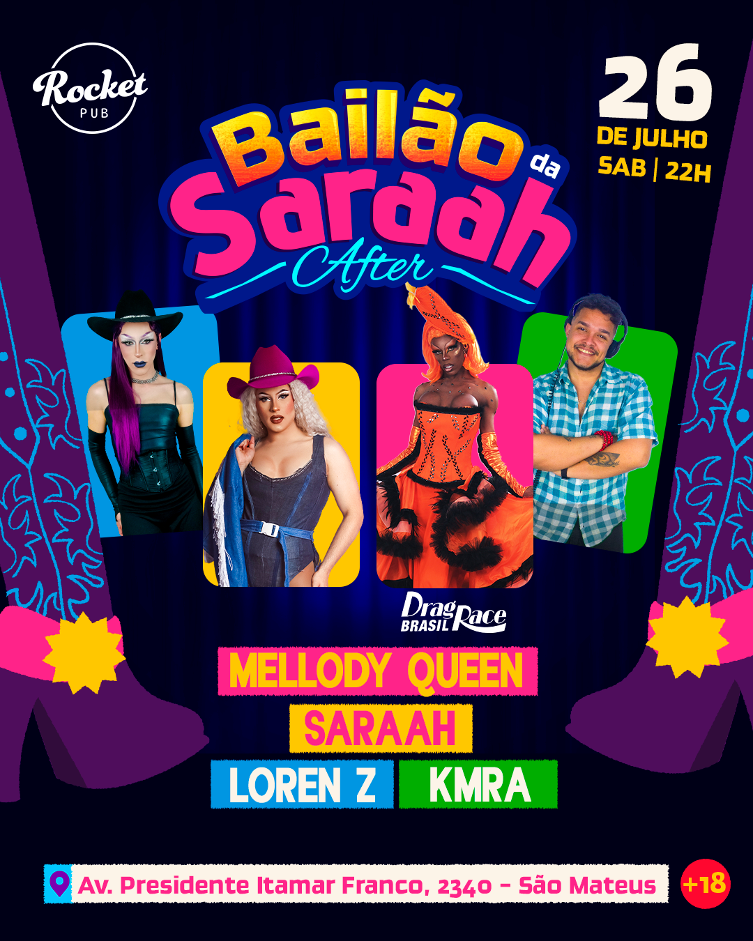 BAILÃO DA SARAAH - 26/07/25 em Juiz de Fora - Sympla