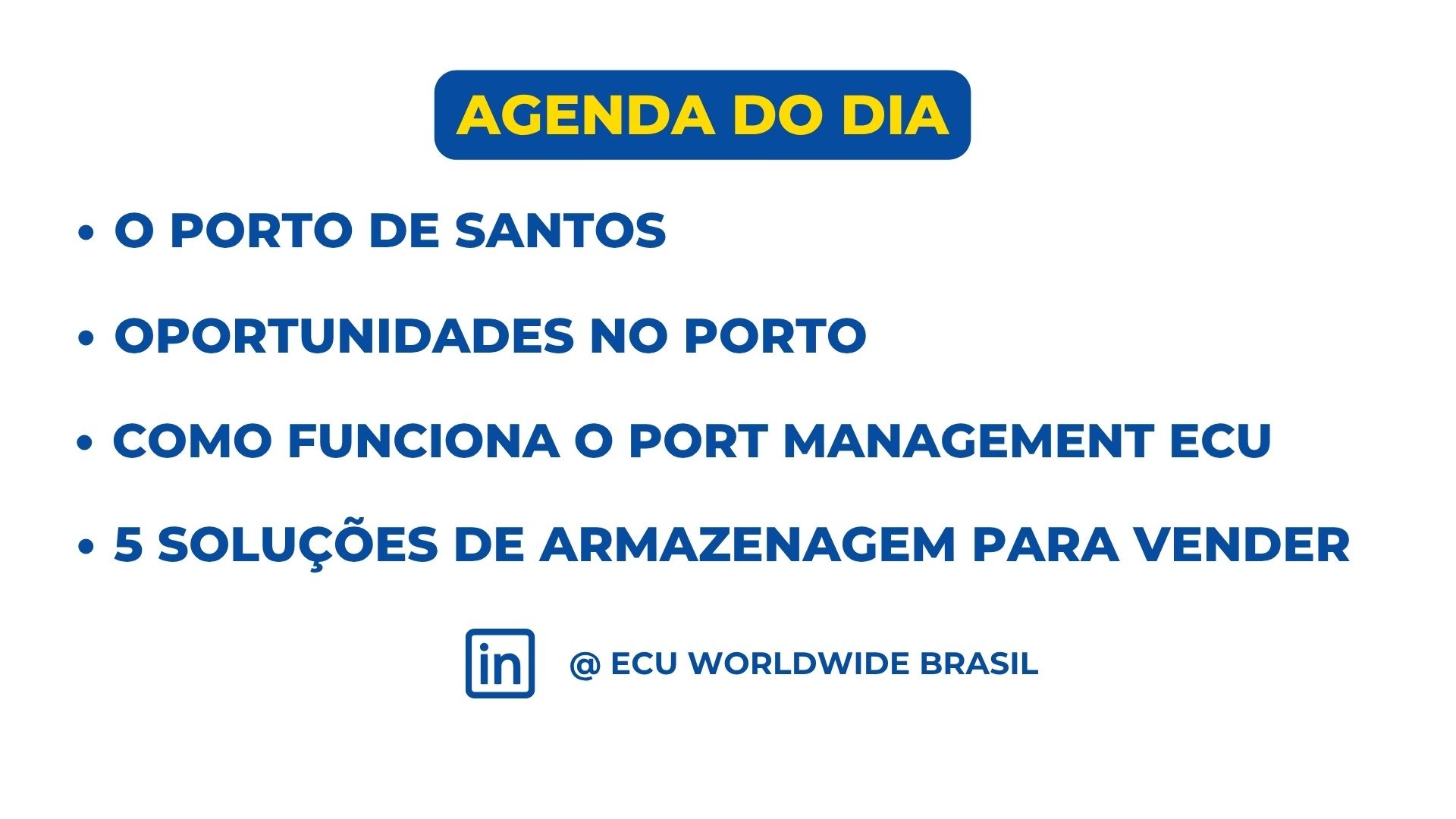 Treinamento Port Management ECU - KPM em Itajaí - Sympla