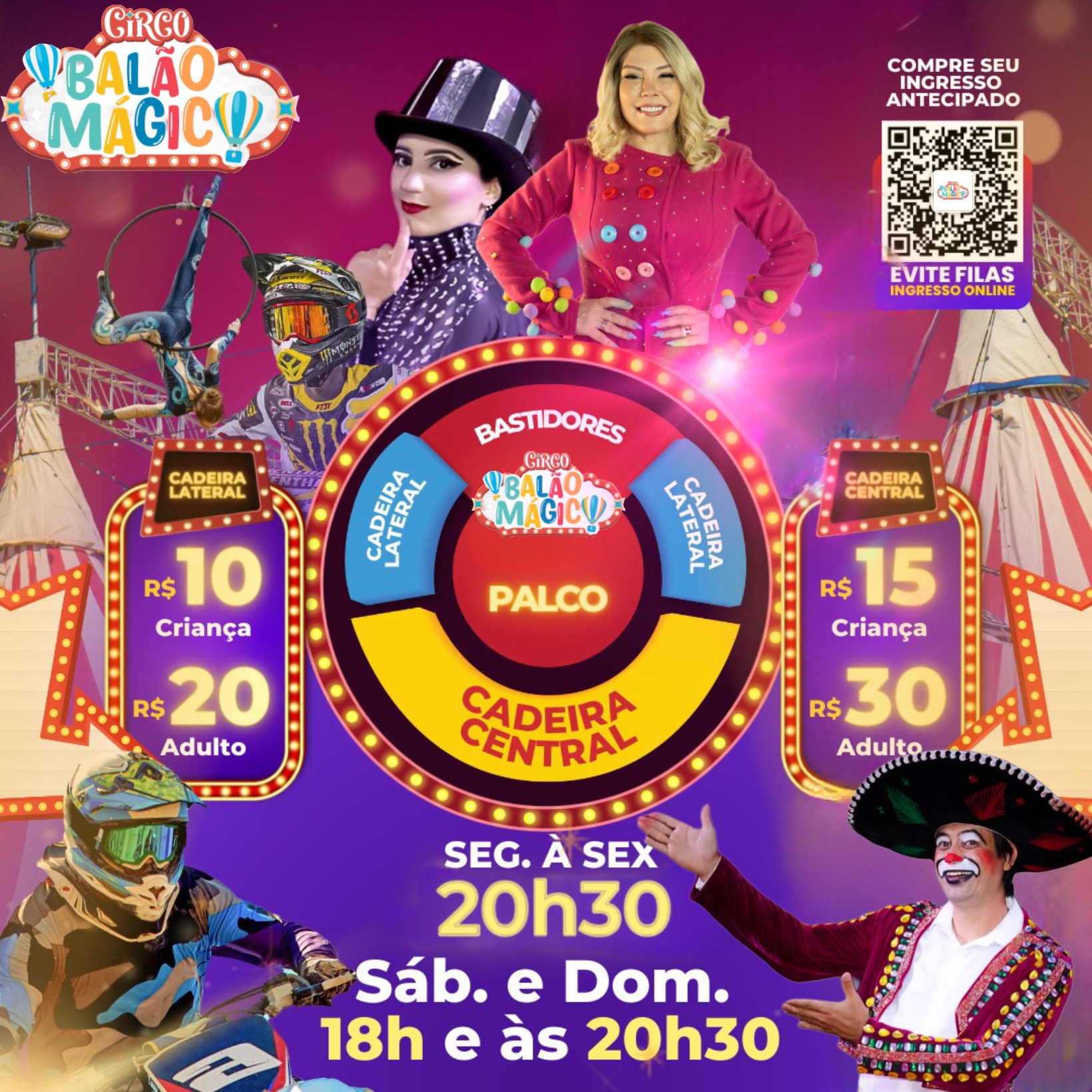 Sexta 20:30 Circo Balão Mágico O CIRCO DA SIMONY em Loanda - Sympla