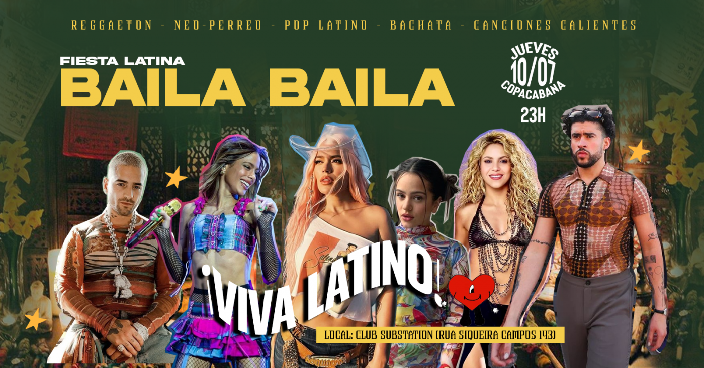 Fiesta Latina Baila Baila | Baile de Reggaeton | Copacabana | 10 de ...