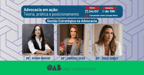 Advocacia em ação: Teoria, prática e posicionamento - online - Sympla