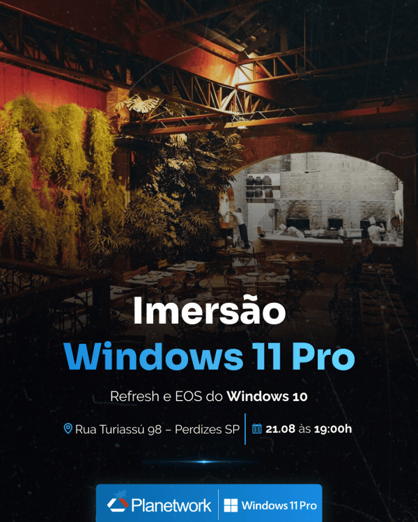 Planetwork & Microsoft apresentam Refresh e EOS do Windows 10 em São Paulo - Sympla