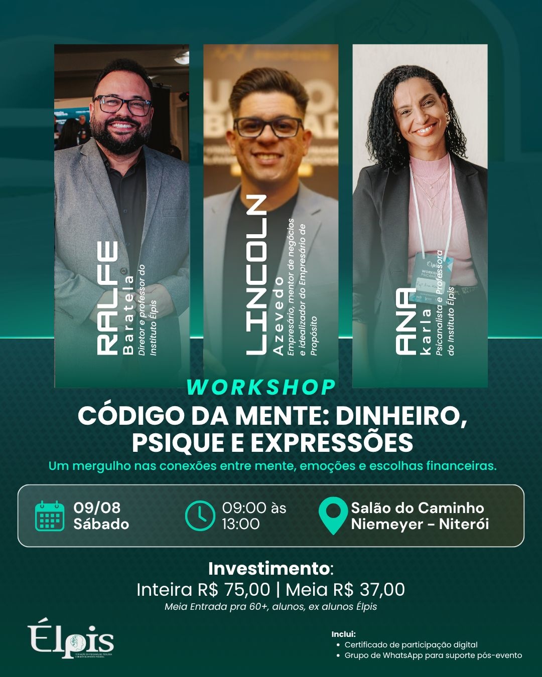 Código da Mente: Dinheiro, Psique e Expressões em Niterói - Sympla